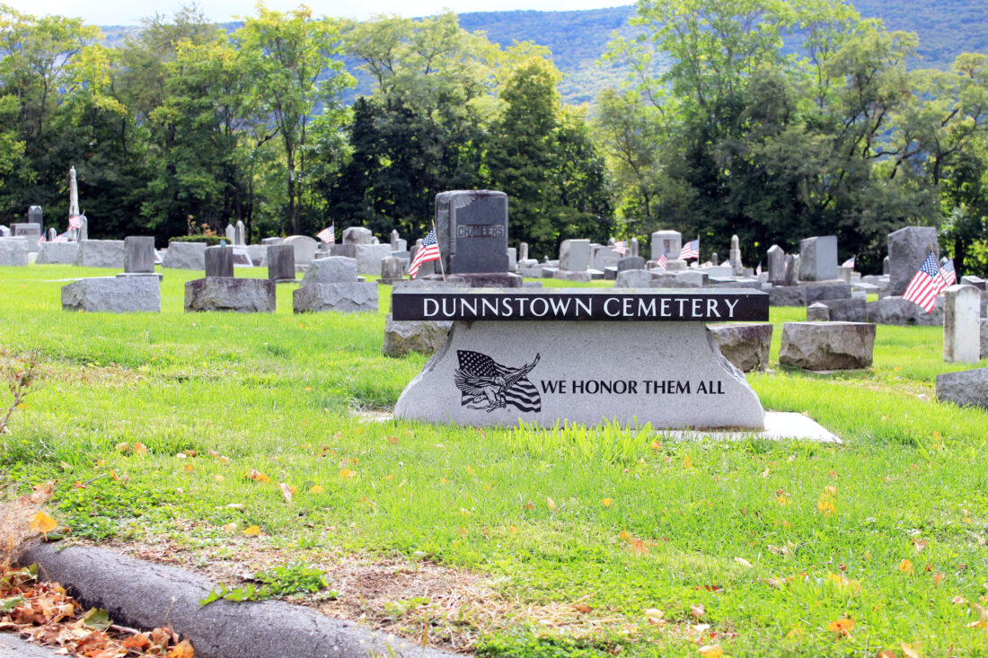 New bench and sign unveiled at Dunnstown Cemetery | News, Sports, Jobs ...